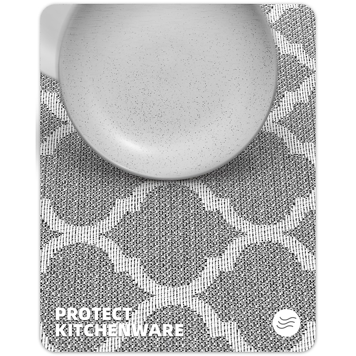 Color G Kitchen Rugs Mats Sets of 2, Non Skid Washable Kitchen Runner Rug for Floor, Front of Sink, Laundry Room, Non Slip Absorbent Rug and Mat Set, 17"x29"+17"x59", Grey