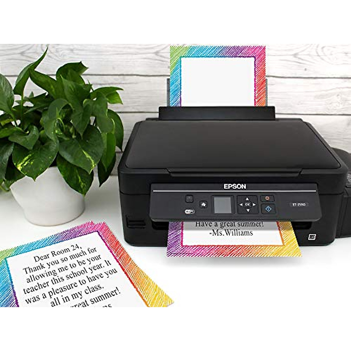 Teacher Created Resources® Colorful Scribble Computer Paper, 50 Sheets, 8.5 inches X 11 inches
