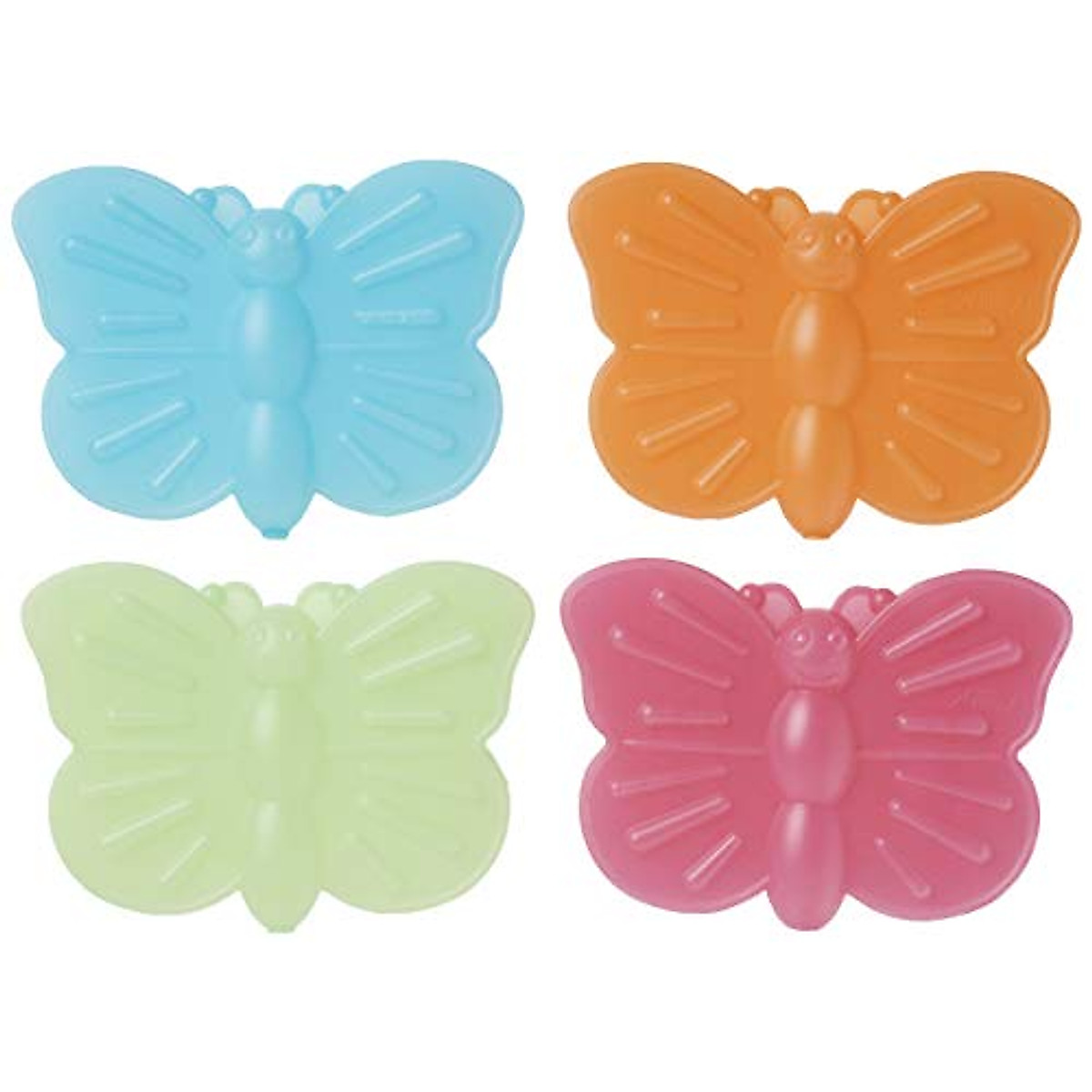 Fit & Fressh Shaped Slim Ice Packs, Colorful & Reusable, Perfect for Kids Insulated Lunch Bag, Bento Box, & More, Butterfly