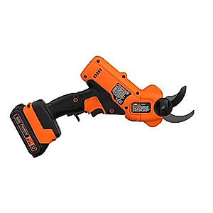 BLACK+DECKER 20V MAX* Cordless Pruner Kit, Power Pruning Shears, Battery and Charger Included (BCPR320C1)