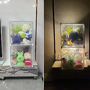 Stuffed Animal Storage,Plush Toy Organizer and Storage, Great Storage for Dolls,Teddies and Figures (14"x14"x28")