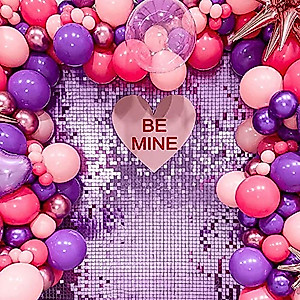 Light Purple Sequin Backdrop Shimmer Wall Backdrop 6ftx4ft Photo Backdrops for Birthday Anniversary Wedding Engagement Decorations