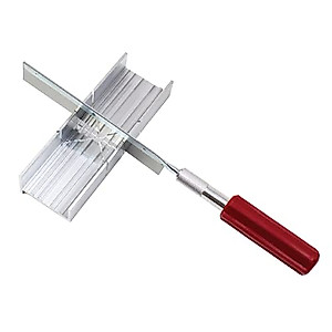 Excel Blades Metal Mitre Box Set with Heavy Duty K5 Handle and Razor Pull Saw Blade, Small Mitre Box and Saw with 2 Cutting Angles for Wood and Soft Metal