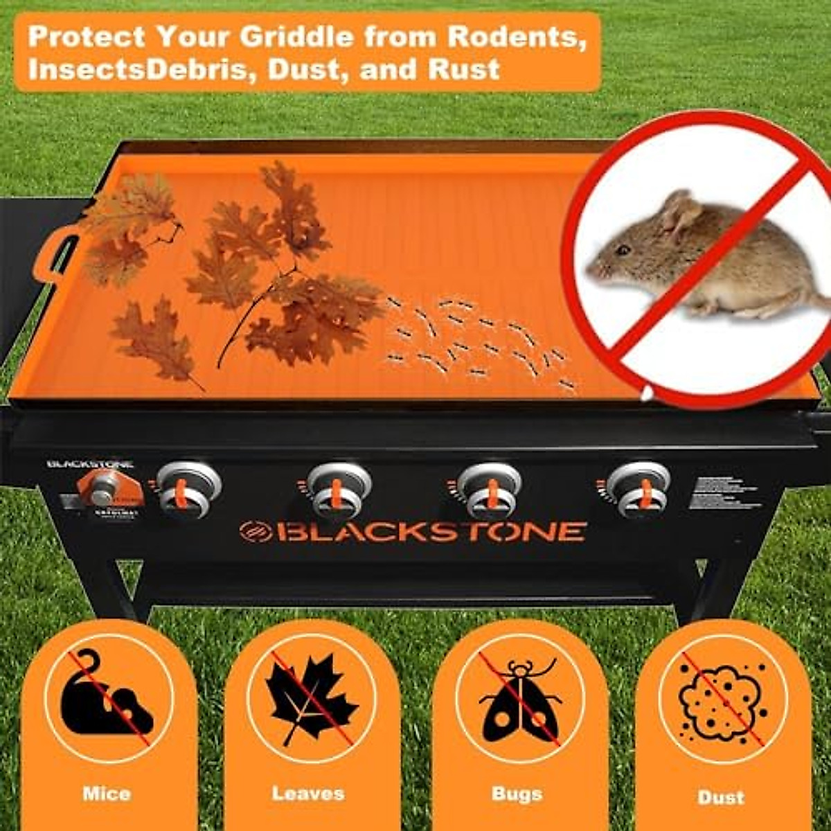 Silicone Griddle Mat for Blackstone 28 Inch Griddle Top,Heavy Duty Food Grade Silicone Cover for Blackstone,Griddle Accessories for Blackstone(28 Inch Includes Magnets)