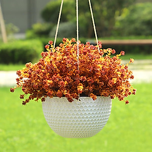 4 Pcs Artificial Greenery Shrubs Lavender Outdoor Fake Flowers Uv Resistant Faux Plants outdoor narcissus Flowers Decor Plastic Flowers Bushes For Garden Hanging Porch Balcony Decoration (Purple)