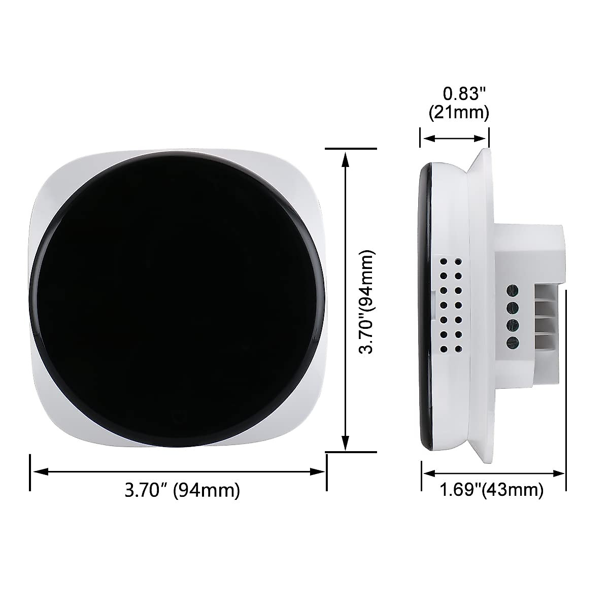 Wengart WiFi Smart Thermostat WG316,Heat Only AC90-240V Max3A 2.4GHz Wi-Fi APP TUYA for Radiant Floor Heating,Compatible with Alexa Echo/Google Home