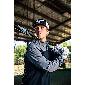 Mizuno Youth Comp Long Sleeve Batting Jacket, Royal-Shade, Medium