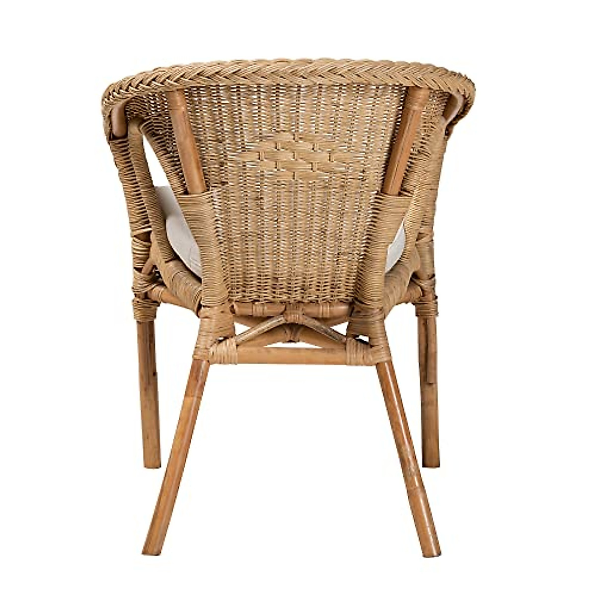 bali & pari Abbey Natural Rattan Dining Chair, One Size