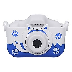 Kids Digital Camera Portable Children's Cute Cartoon Fox Shape Four Filters Mini 40MP HD Digital Camera