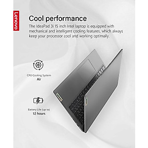 Lenovo Ideapad 15.6" HD Laptop, Athlon Silver 3050U (Beats i3-1005G1) Dual-core Processor, 8GB RAM, 128GB SSD, WiFi, Webcam, Bluetooth, Win 11 S, Cloud Grey, TGC Accessories