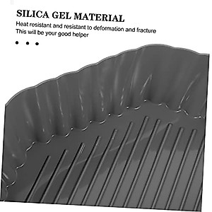 Silicone Bowl Air Fryer Tray Square Tray Round Silicone Mat Silicone Baking Pad Air Fryer Tray for Oven Kitchen Cooking Mat Square Silicone Liner Reusable Baking Liner Tool