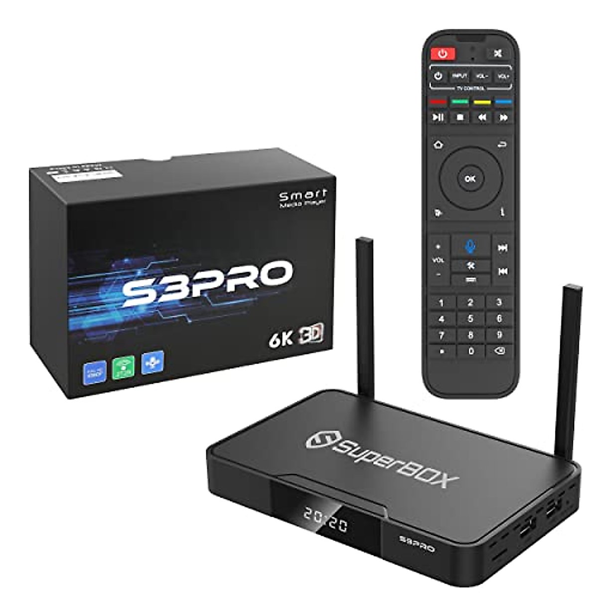 2023 The Best Version of English Android 9.0 OS S3Pro S3 pro TV Box Support 6K Strong Wi-Fi Connection More Functions