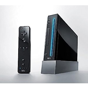 Nintendo Wii BLACK Video Game Console Bundle (Renewed)