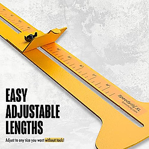 SpeedyJig XL Paracord Bracelet Kit & Jig | Adjustable Frame | Craft 4” to 18” Survival Bracelets, Jewelry, Keychains | Craft Idea for Adults & Children | Includes Cords & Buckles | USA Made