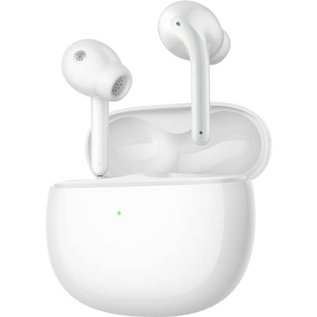 Xiaomi Buds 3, Up to 40dB ANC, 3 ANC Modes, Dual Transparency Modes, Dual-Magnetic Dynamic Driver, Hi-Fi Sound Quality, 32 Hours Battery Life, IP55 Dust and Water Resistance, Wireless Charging, White