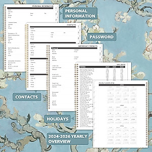 2024-2025 Monthly Planner/Calendar - Monthly Planner 2024-2025, JUL 2024 - DEC 2025, 9" x 11", 2024-2025 Planner with Monthly Tabs, Double-Side Pocket, Perfect Organizer
