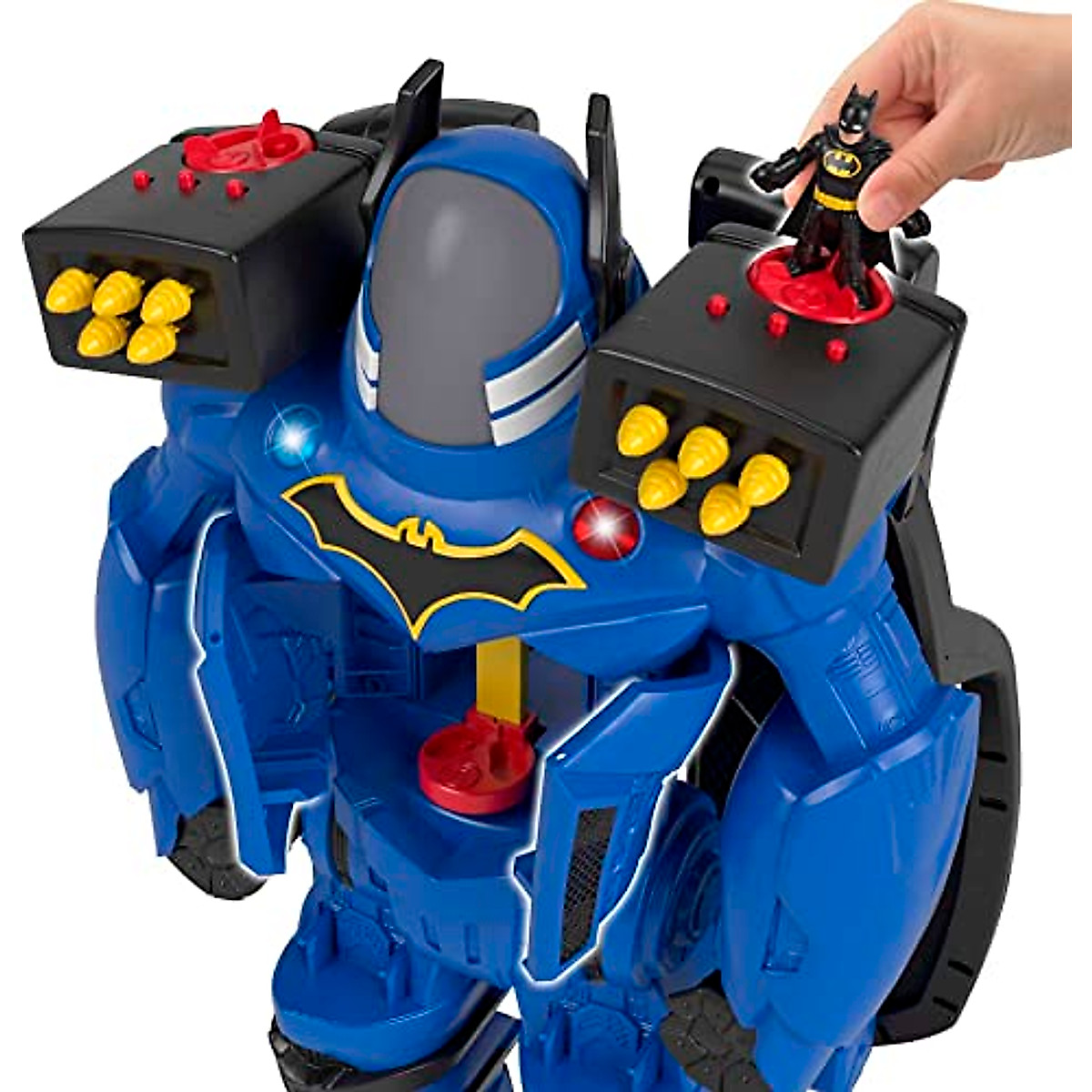 Imaginext DC Super Friends Batman Robot Playset, Batbot Xtreme, 30 Inches Tall with Figure and 11 Play Pieces for Preschool Kids [Amazon Exclusive]