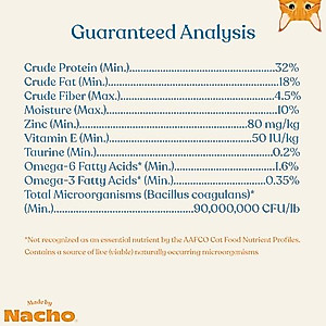 Made by Nacho Bone Broth Infused Dry Cat Kibble - Digestive Support, Cage-Free Turkey and Pumpkin - Premium Grain-Friendly Cat Food 4lb Bag