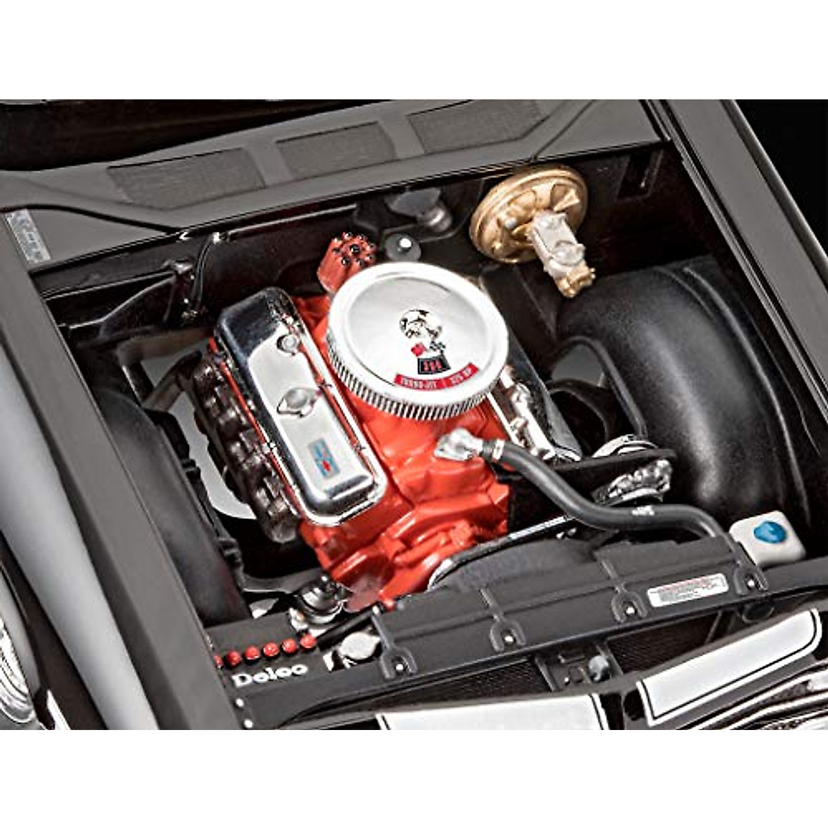 Revell RV07662 1:25-1968 Chevy Chevelle SS 396 Plastic Model kit, Black, 1/25