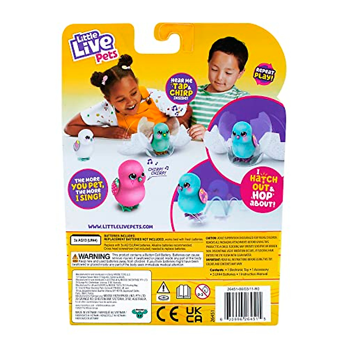 Little Live Pets Surprise Chick: Interactive Collectible Toy - Pink Egg