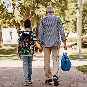 Ontiormax Horror Laptop Backpack 17 Inch Travel Backpack Business Work Bag for Women Men