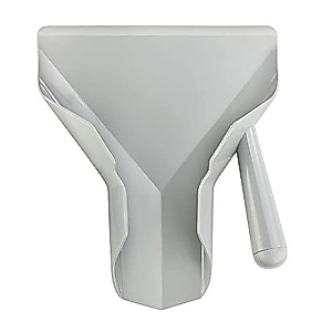 HGLuKGO French Fry Scoop Right Handle French Fry Bagger Polycarbonate Commercial Scoop Grey