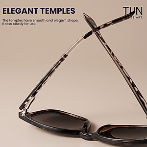 TIJN Sunglasses, Classic Polarized Sunglasses, Oversized Square Sunnies, Dark Shades for Women & Men, 3 Pack