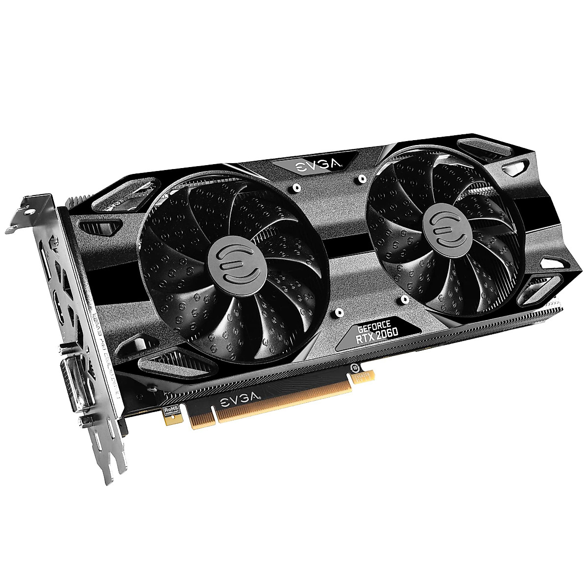 EVGA GeForce RTX 2060 12GB XC Gaming,12G-P4-2263-KR, GDDR6,Dual Fans,Metal Backplate