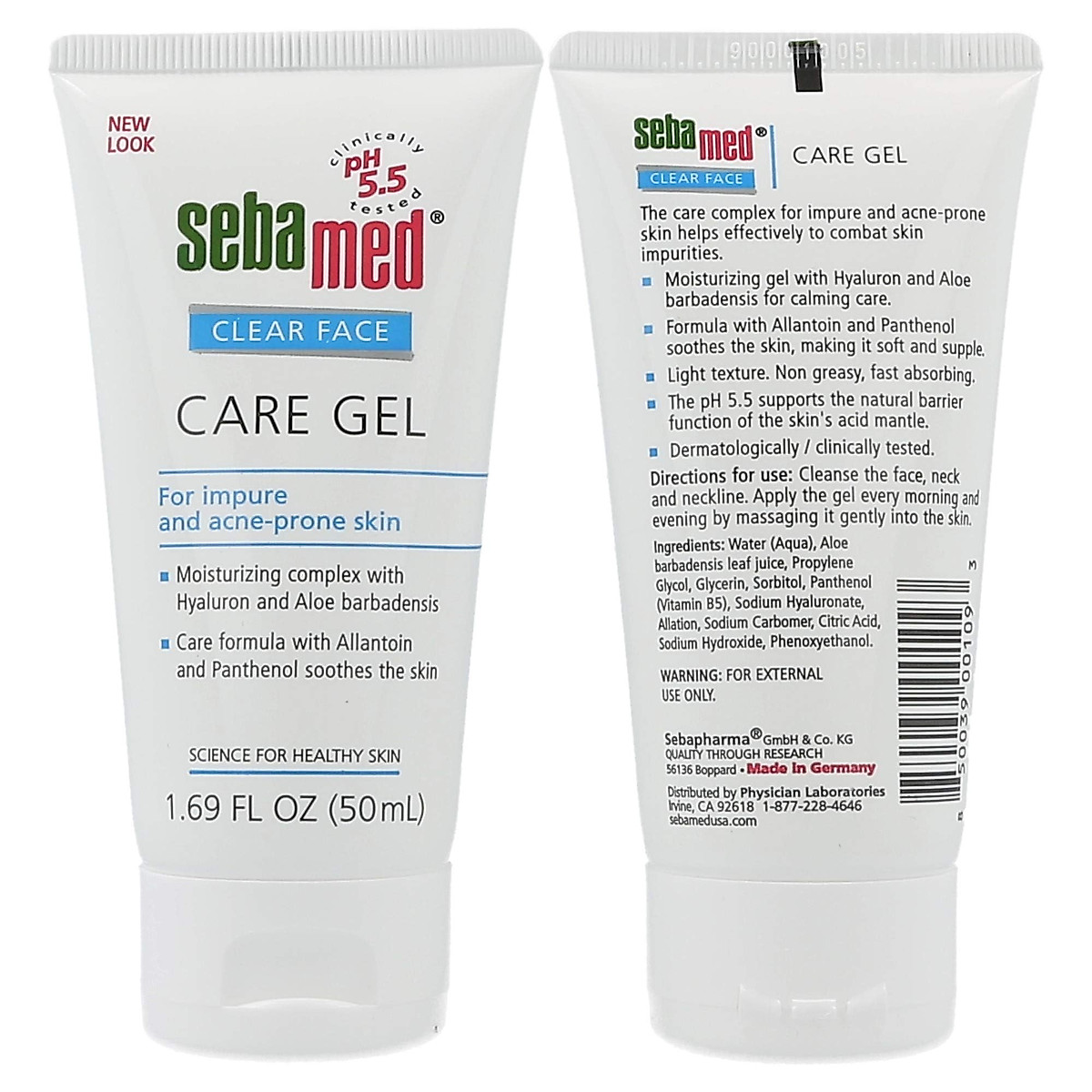 SEBAMED Clear Face Care Gel 50ml - (Pack of 2)