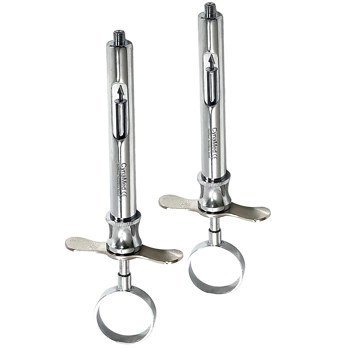 5 PREMIUM ASPIRING DENTAL SYRINGES 1.8mL ANESTHETIC ONE RING WITH FINGER RESTS SURGICAL DENTAL INSTRUMENTS ( CYNAMED )