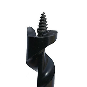 Wood Owl 24" Long Deep Cut Utility Ship Auger Boring Bits Single Flute Single Spur PTFE Coated (7/8" x 24" 01011)