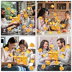 Surprise Gift Box Explosion for Money, Unique Folding Bouncing Red Envelope Gift Box with Confetti, Cash Explosion Luxury Gift Box for Mom Birthday Anniversary Valentine Proposal (15 Bounces) (Yellow)