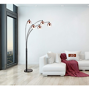 Artiva USA Amore 86" Two-Tone LED Floor Lamp with Dimmer 5000 Lumen