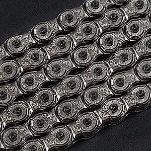 THE SHADOW CONSPIRACY Interlock Supreme 1/8" Durable Adjustable Half-Link BMX Chain Compatible with 8T Driver & Up, Silver