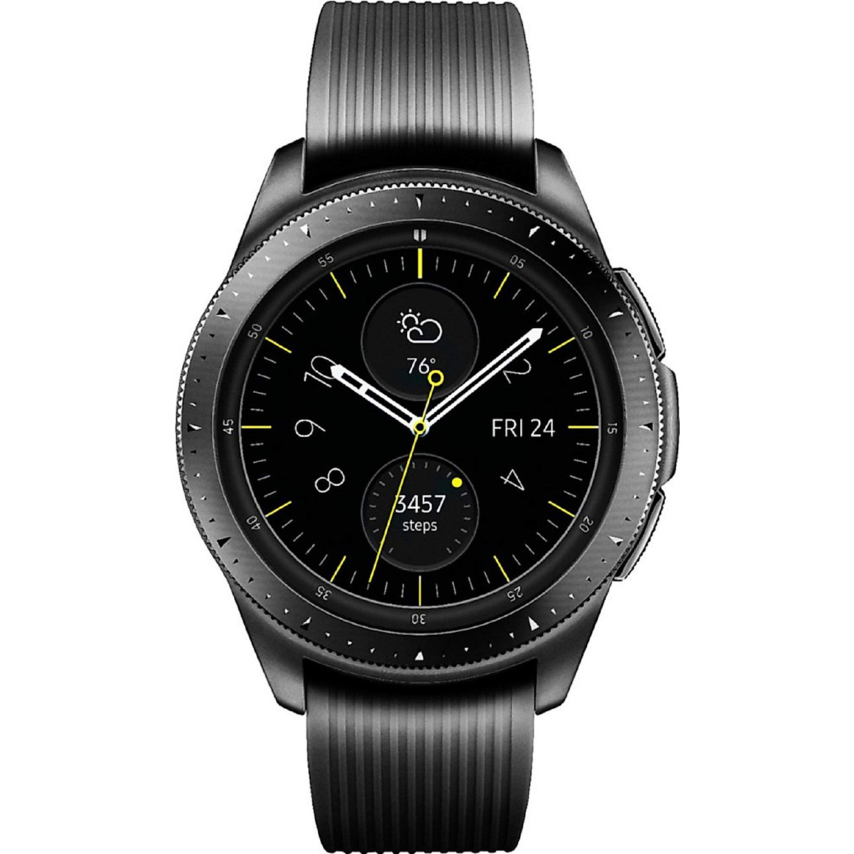 SAMSUNG Galaxy Watch (42mm) 4G LTE SM-R815UZKAXAR - Phone, Midnight Black (Renewed)