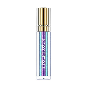 Maydear Chameleon Lipstick, High Pigmented Blue Lipstick for Women Metallic Shine Lip Gloss, Full-Coverage Multichrome Lipstick Long Lasting Rainbow Lip Makeup, Blue Purple(04)