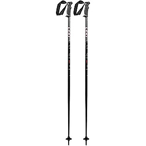 LEKI QNTM Ski Pole Pair - Black/Red 125