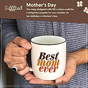 Triple Gifffted Worlds Best Mom Ever Coffee Mug & Socks Set for Mother, Gifts Ideas for Christmas,valentines, Mothers Day, Birthday, From Daughter and Son, Cool Mommy Presents, Ceramic Cup 380ml