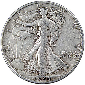 1944 S Liberty Walking Half Dollar VF Very Fine 90% Silver 50c US Coin