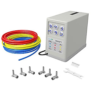 AQUATICLIFE Smart Buddie Booster Pump for 50-100 GPD Reverse Osmosis Water Filter Systems RO/DI Units, White, 12 Piece Set (540292)