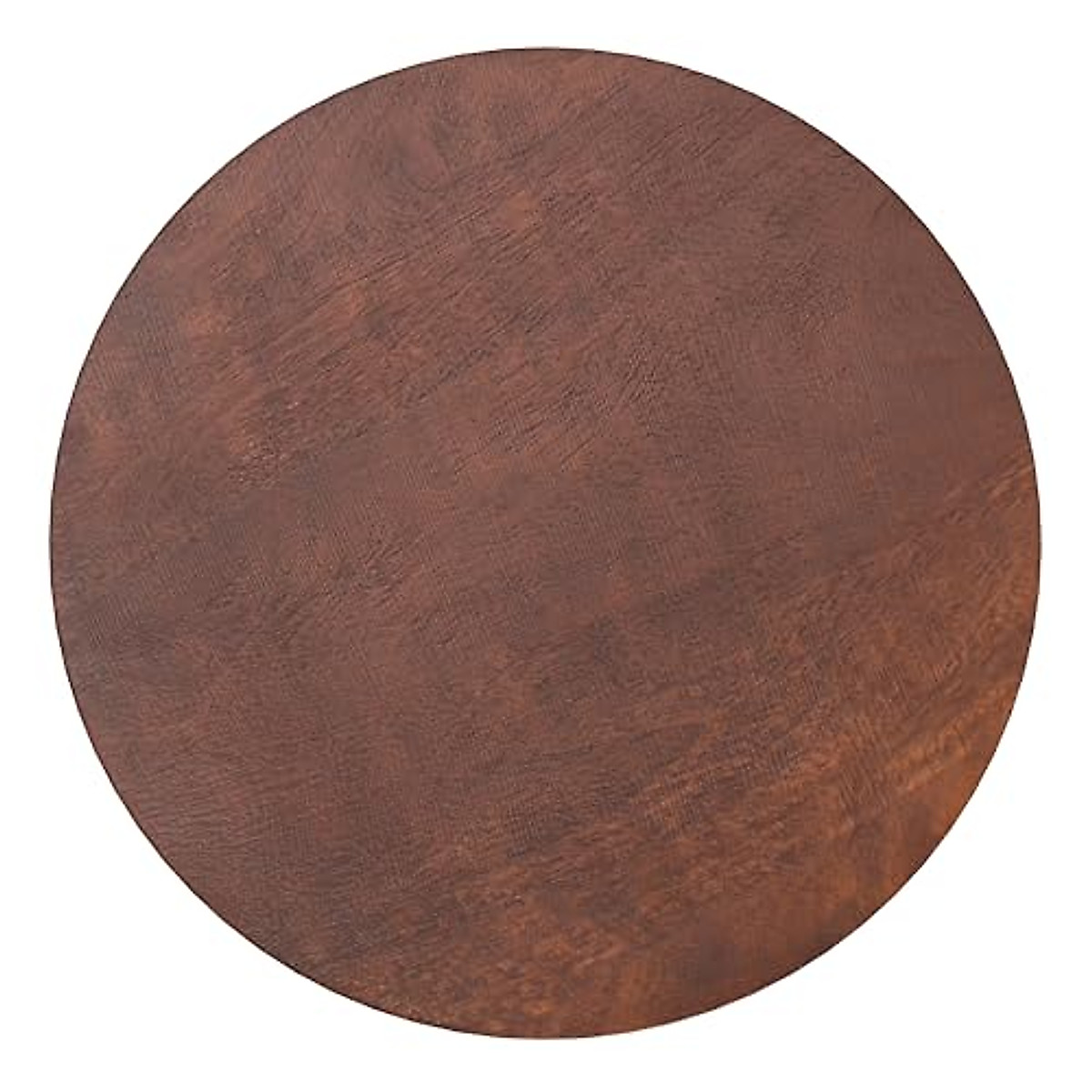 SIMPLIHOME Boyd SOLID MANGO WOOD 13 inch Wide Round Contemporary Wooden Accent Table in Warm Dark Brown, Fully Assembled, for the Living Room and Bedroom