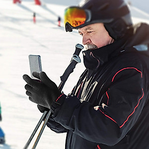 Evridwear 3 Pairs Winter Touchscreen Fingerless Gloves Cold Weather Thermal Warm Glove for Men Women