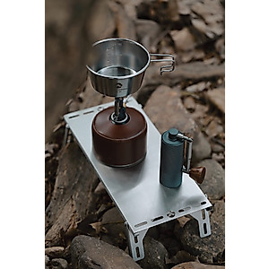 CAMPINGMOON 2pcs Set Stainless Steel Deep Type Camping Sierra Cup 450ml S-360 (2pcs Set + Bag)