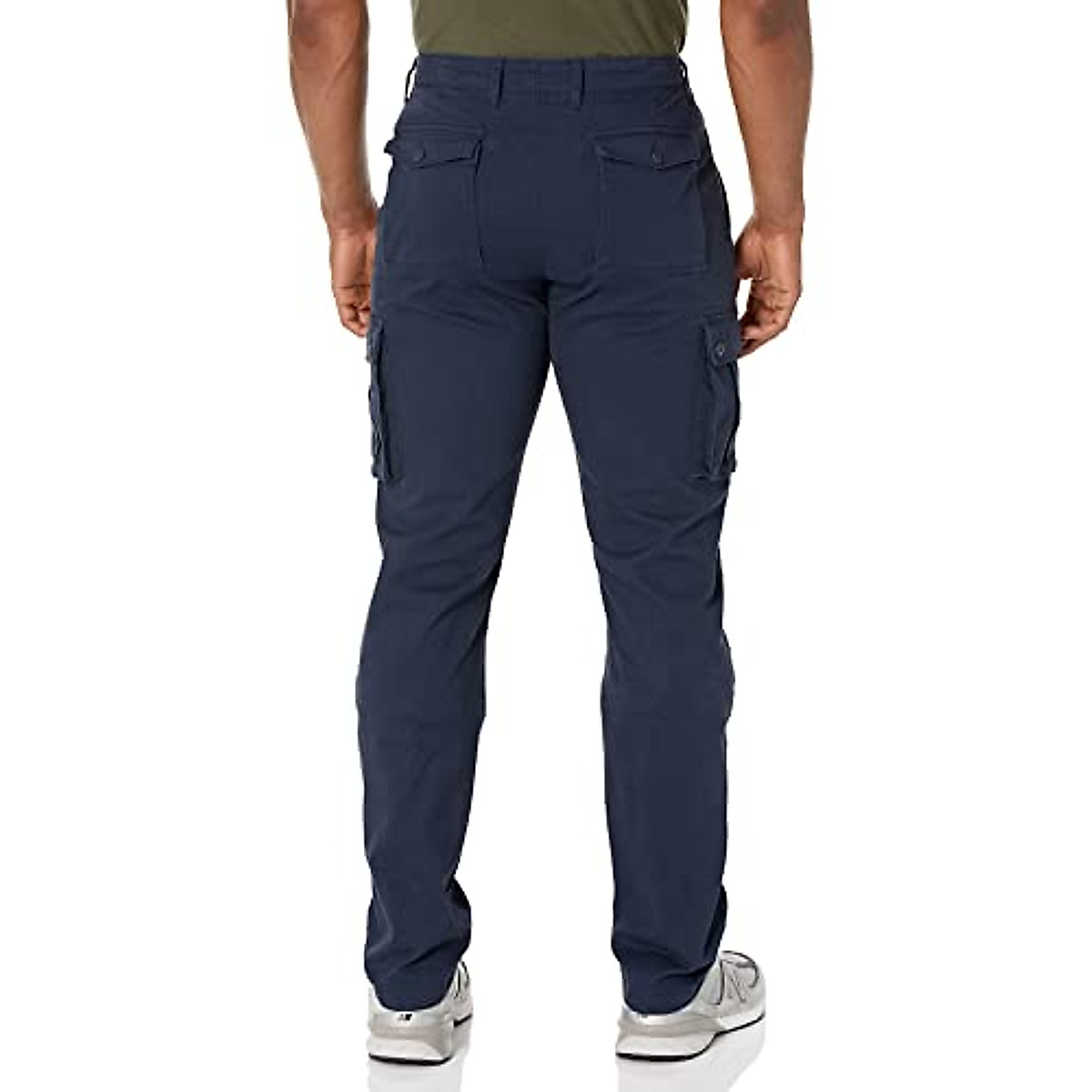 Amazon Essentials Men's Straight-Fit Stretch Cargo Pant (Available in Big & Tall), Navy, 35W x 29L