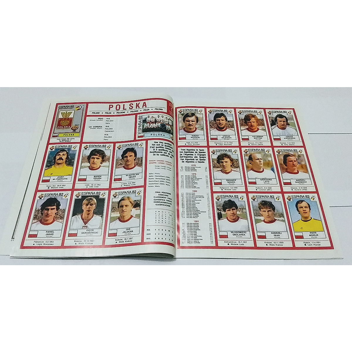 PANINI World Cup Spain España 82 Album Players Images Printed Mundial Copa del Mundo