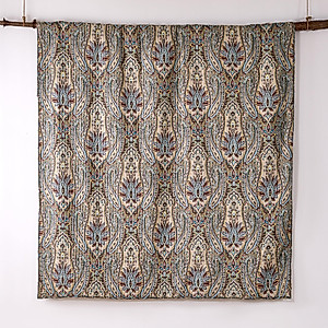 Levtex Home - Kasey Quilt Set - Twin/Twin XL Quilt (68x86in.) + One Standard Pillow Sham (26x20in.) - Paisley - Red, Blue, Beige, Yellow, Black, and White - Reversible - Cotton Fabric