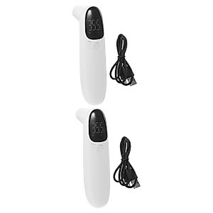 ABOOFAN 2 Sets pet Screen pet Temperature Device pet Special pet Ear Digital pet Temperature Monitor Animal Electronic Non- Small Animals Non Baby Plastic