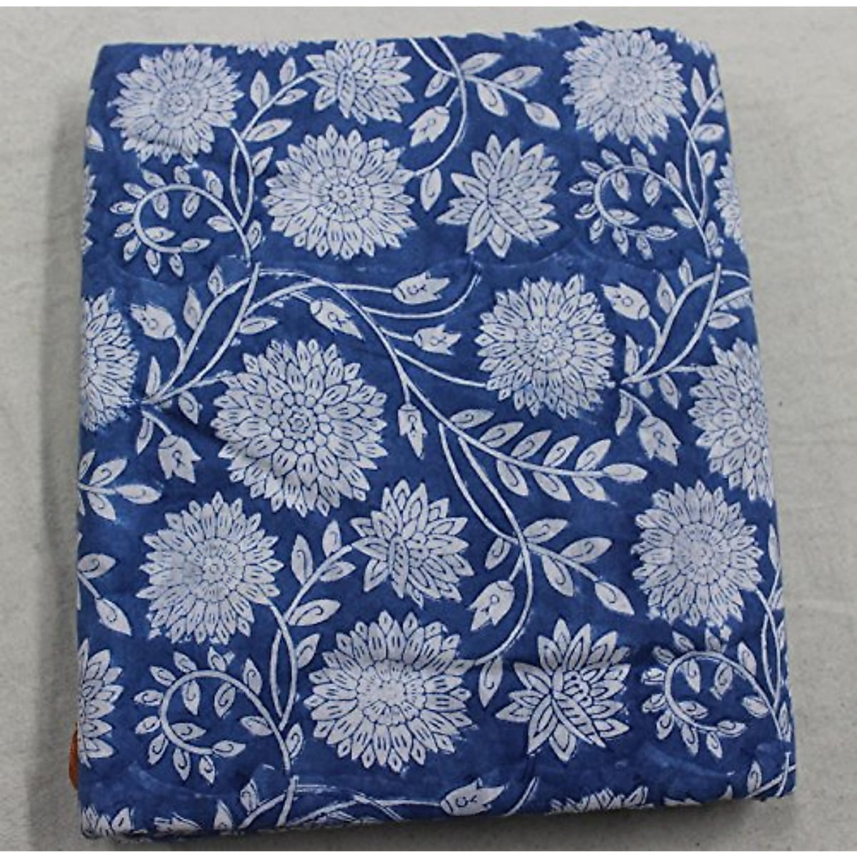 India Hand Block Printed Fabric Cotton Jaipuri Dress Fabric 5 Yard Multi Use Kurti and Long Dress Fabric