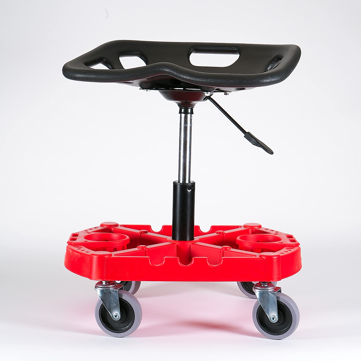 Rhino Bilt Rolling Shop Stool Creeper Detailing Seat w/Storage Mechanic 330 lb