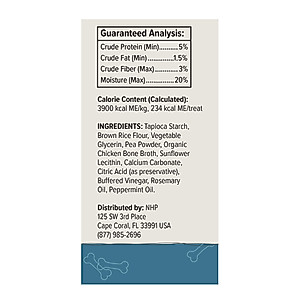 Dr. Mercola, Dental Chew Bones for Dogs, Large, 1 Box (12 Bones), Dog Dental Care That Helps Clean Teeth and Freshen Breath, Non GMO, Soy Free, Gluten Free